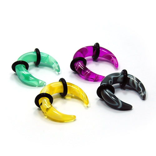 Acrylic Pincher, Marble- 14G~0G – Korea Body Jewelry